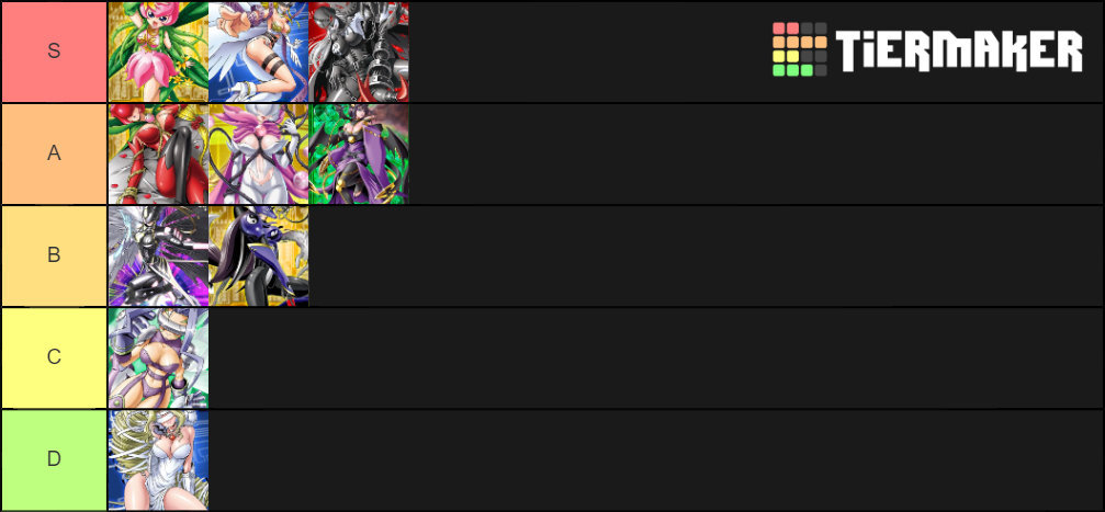 Humanoid Female Digimon Tier List (Community Rankings) - TierMaker