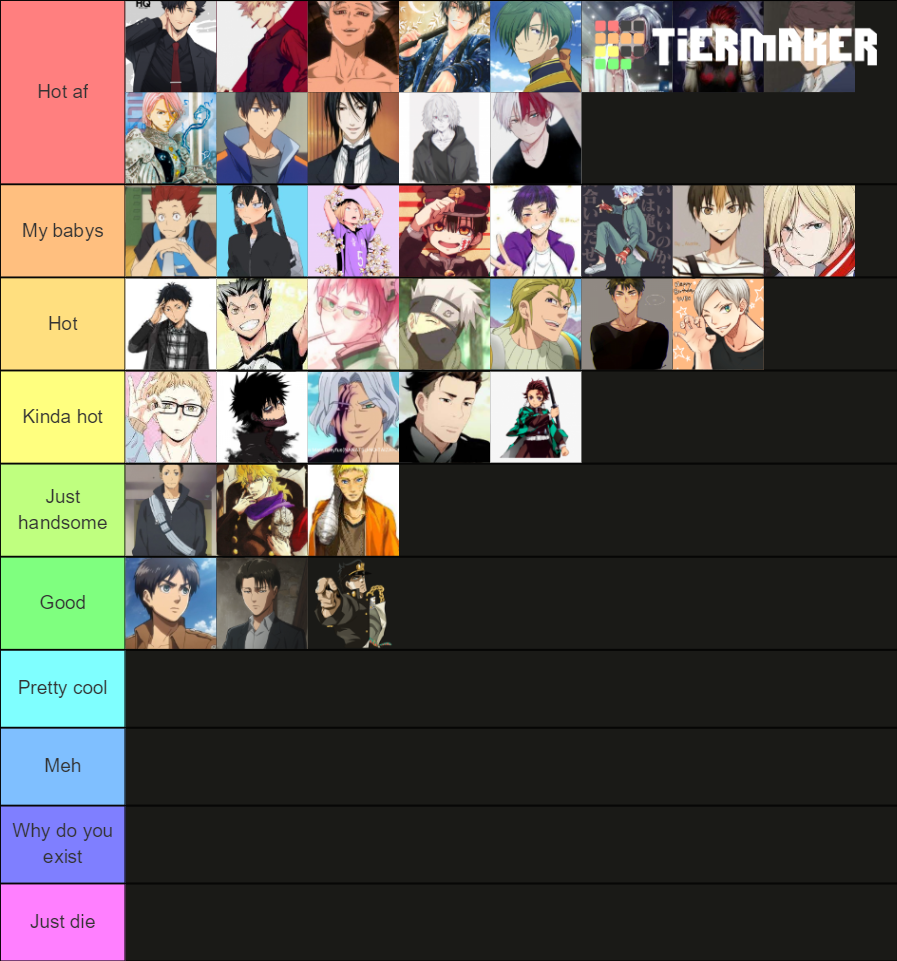 Husbando 40+ Images Tier List (Community Rankings) - TierMaker