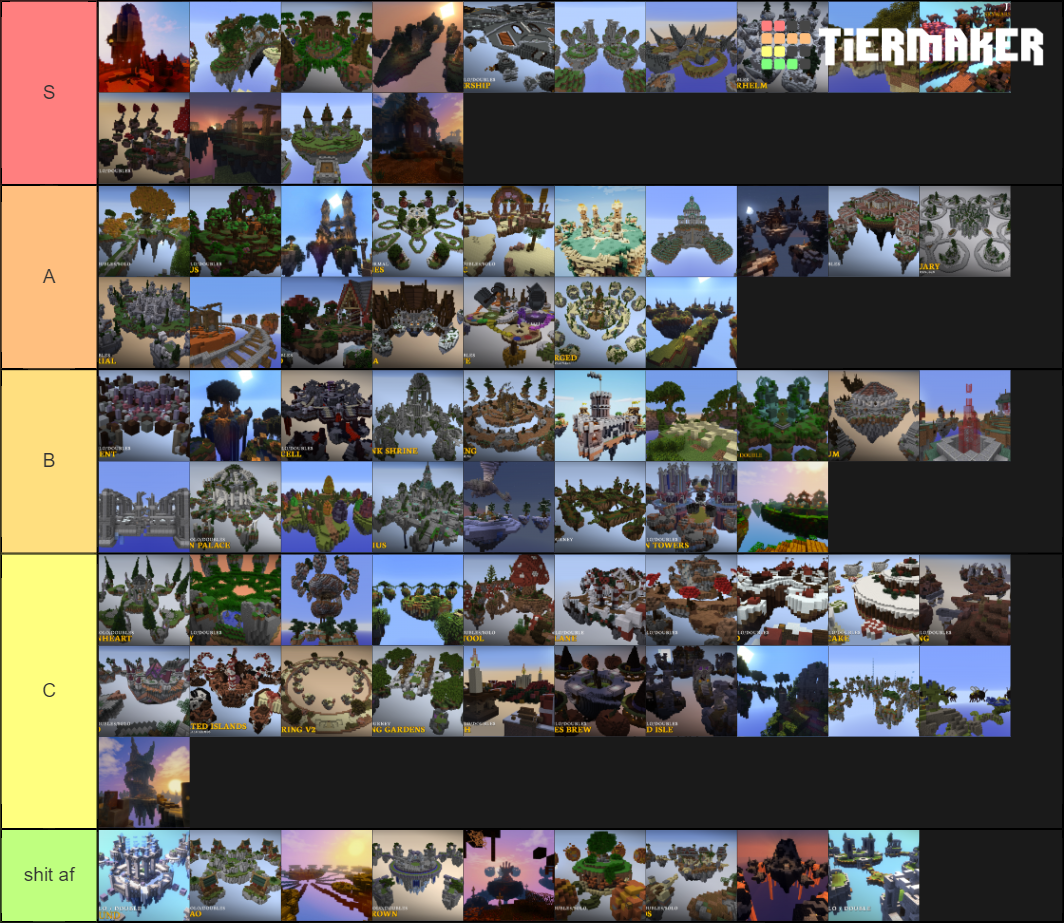 Hypixel Skywars Solo/Teams Map Tier List (Community Rankings) - TierMaker