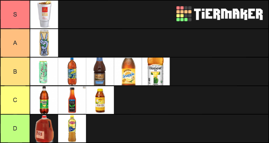 iced tea brands Tier List (Community Rankings) - TierMaker