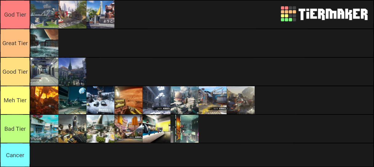 Infinite Warfare Maps Tier List (Community Rankings) - TierMaker
