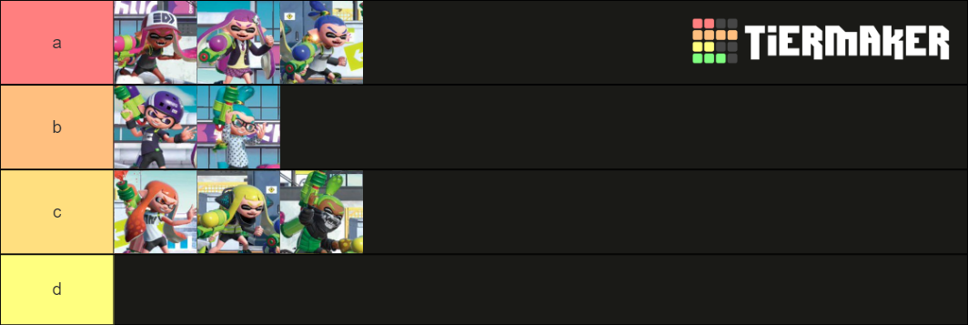 inkling alts Tier List (Community Rankings) - TierMaker
