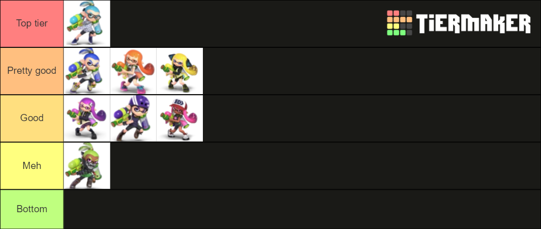 Inkling skins Tier List (Community Rankings) - TierMaker