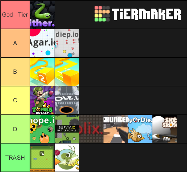 .io games Tier List (Community Rankings) - TierMaker