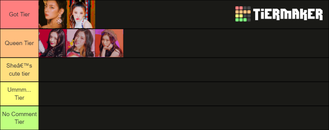 Itzy Members Ranking Tier List (Community Rankings) - TierMaker
