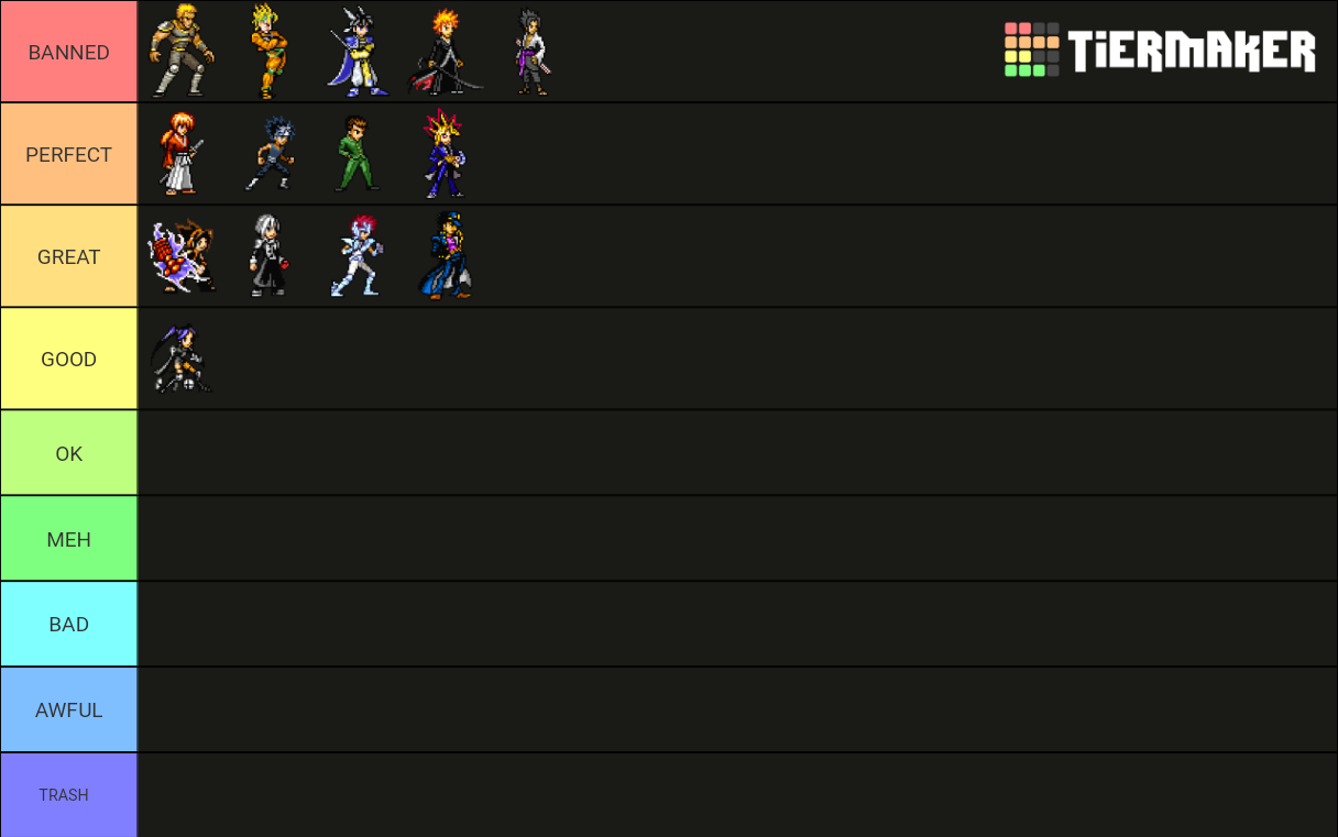 Jump Ultimate Stars all playable characters Tier List (Community ...