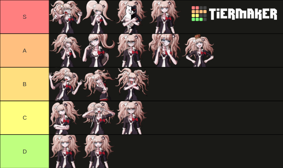 Junko Sprite tiers Tier List (Community Rankings) - TierMaker