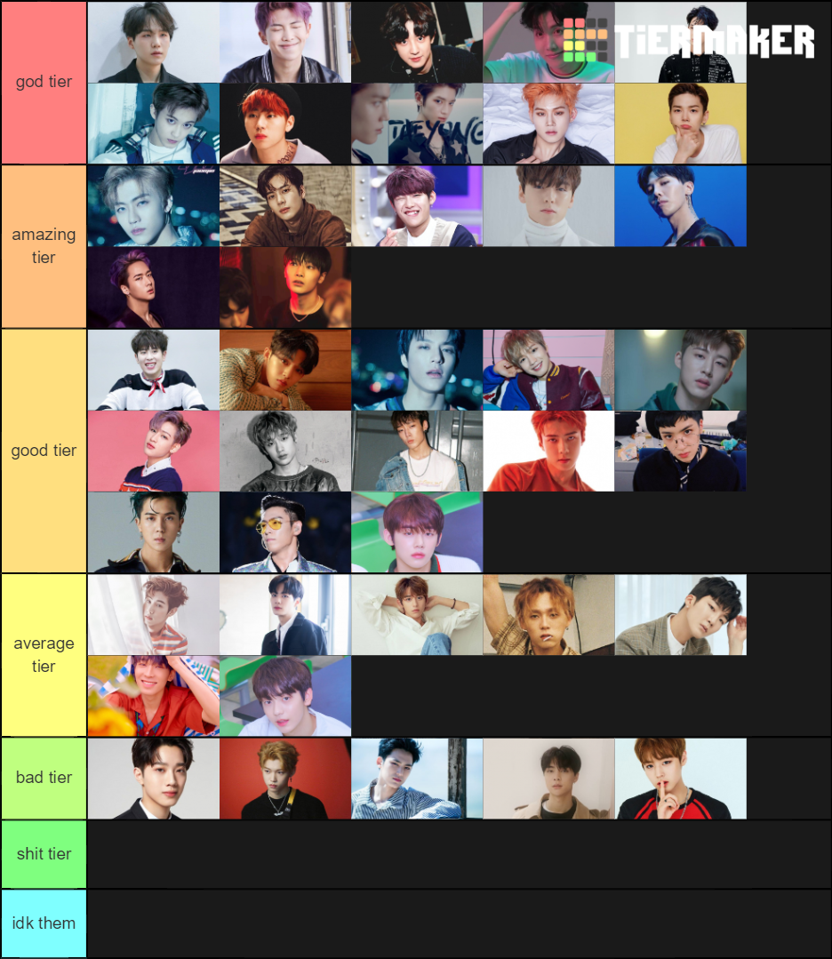 k-pop boygroups rappers Tier List (Community Rankings) - TierMaker