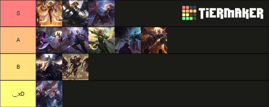 Kayle skins Tier List (Community Rankings) - TierMaker