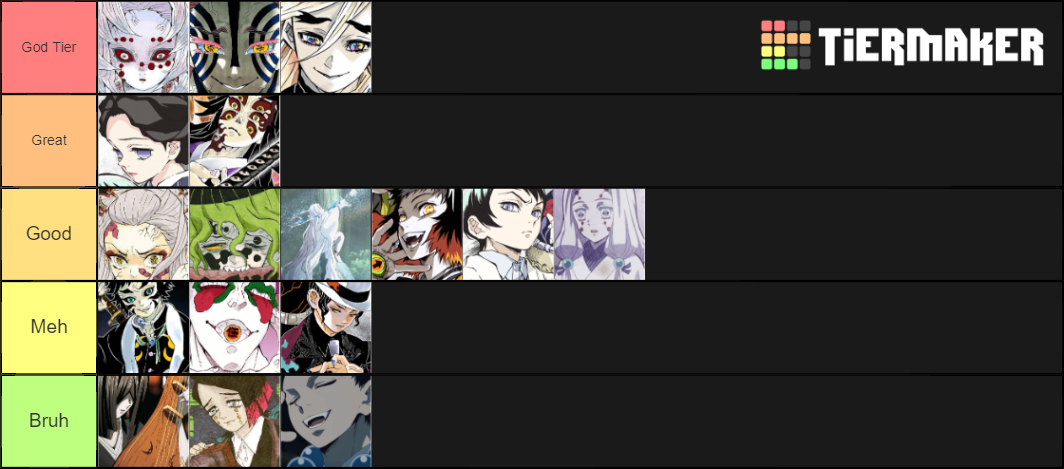 kny demons Tier List (Community Rankings) - TierMaker