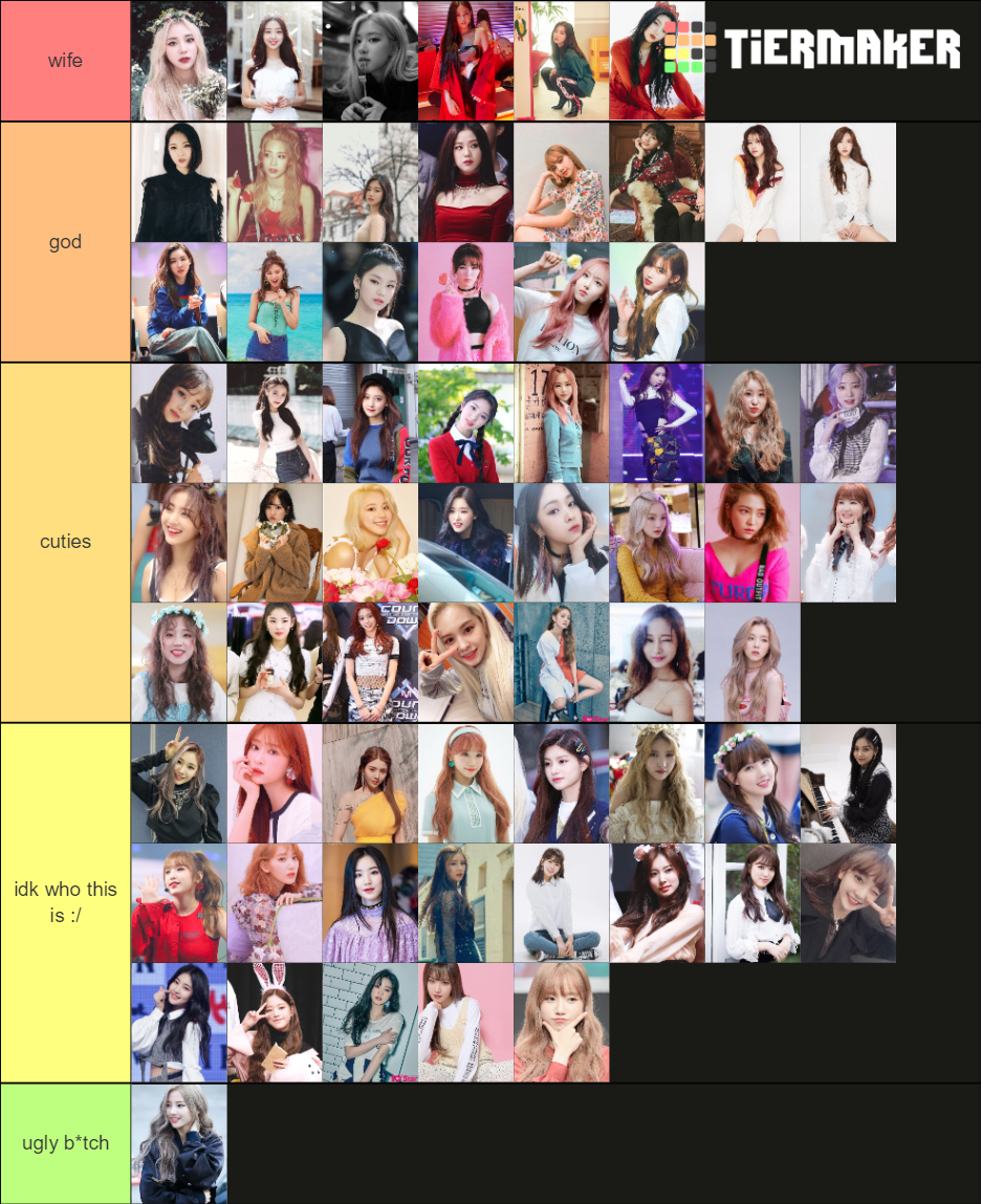 KPop GG Visuals Tier List (Community Rankings) - TierMaker