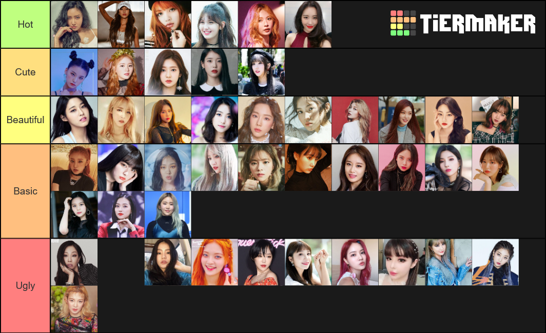 Kpop girls visual reverse Tier List (Community Rankings) - TierMaker