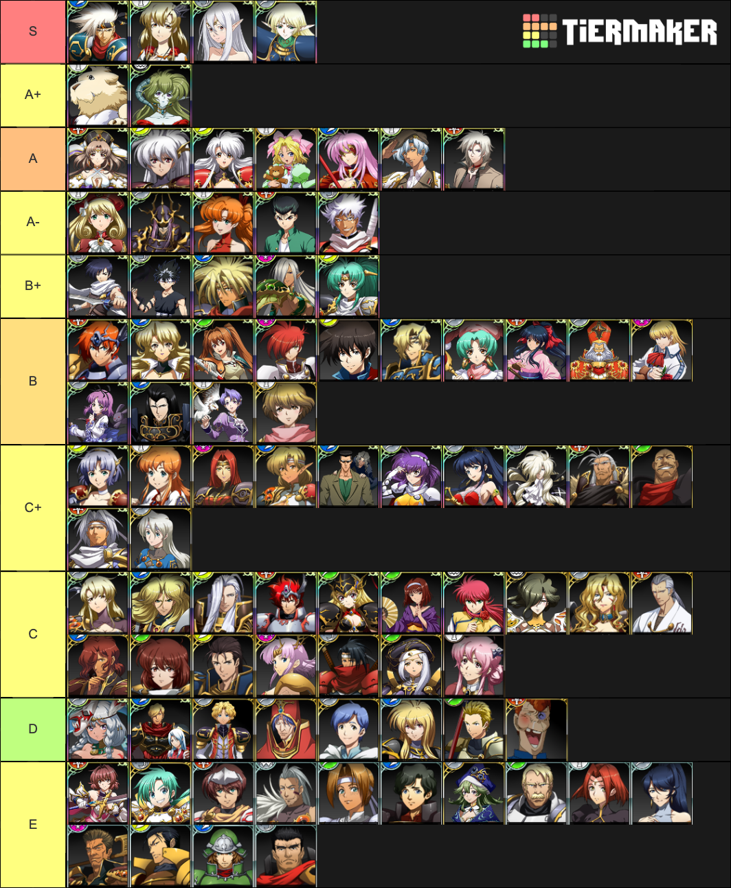 Langrisser S4 PvP Tier List (Community Rankings) - TierMaker
