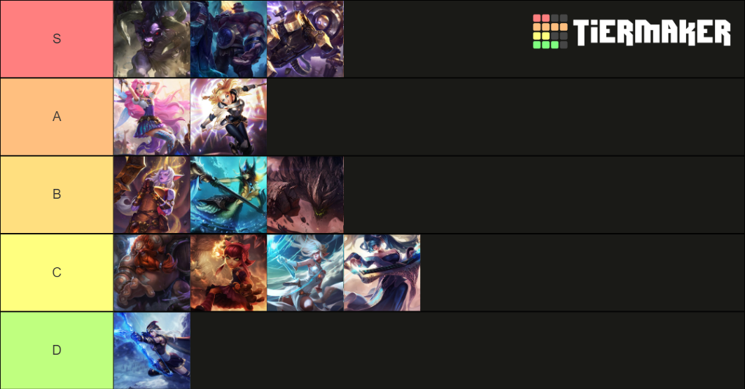League of legends wild rift Tier List (Community Rankings) - TierMaker