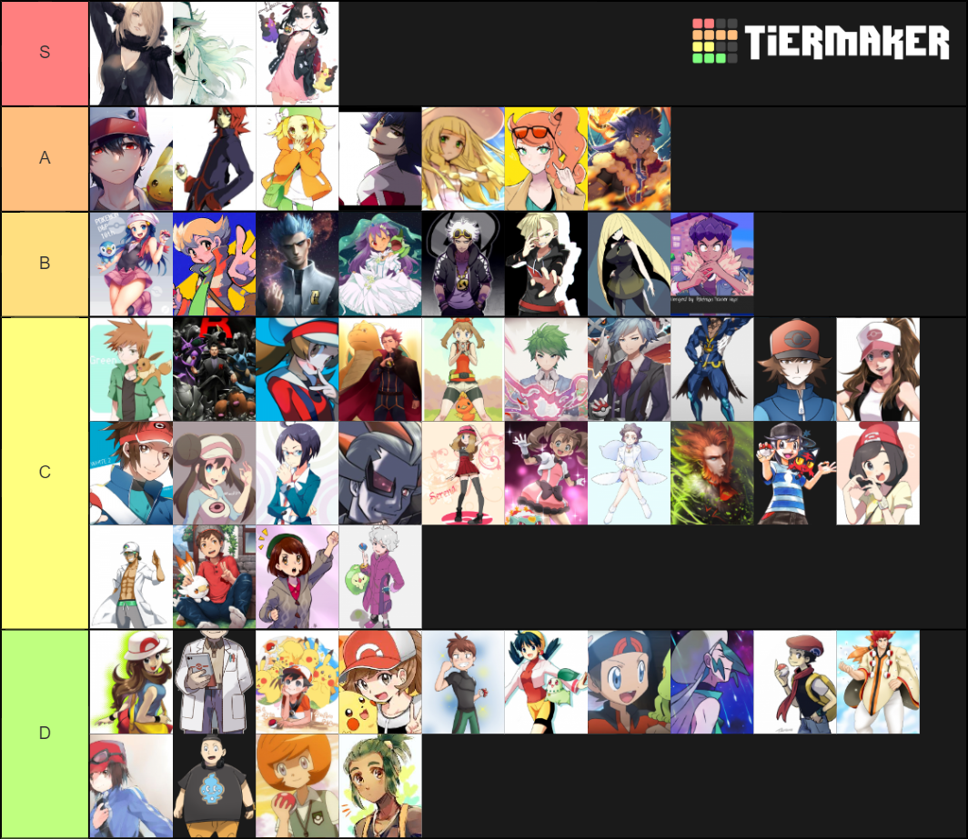 Legendary Pokemon Trainers Tier List (Community Rankings) - TierMaker