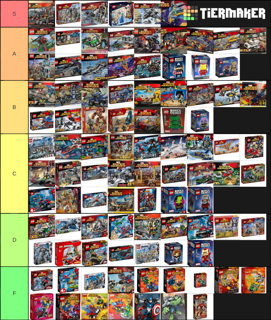 lego marvel sets rank Tier List (Community Rankings) - TierMaker