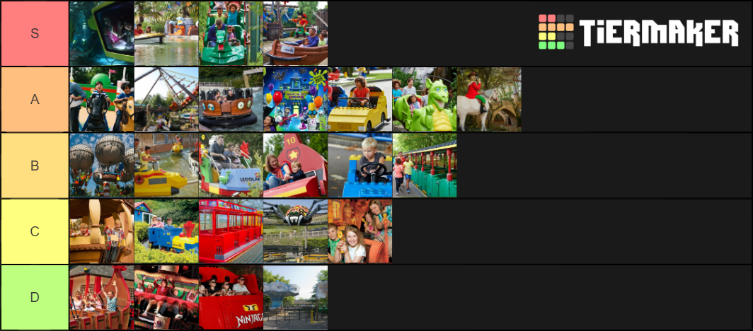 Legoland Windsor Rides Tier List (Community Rankings) - TierMaker