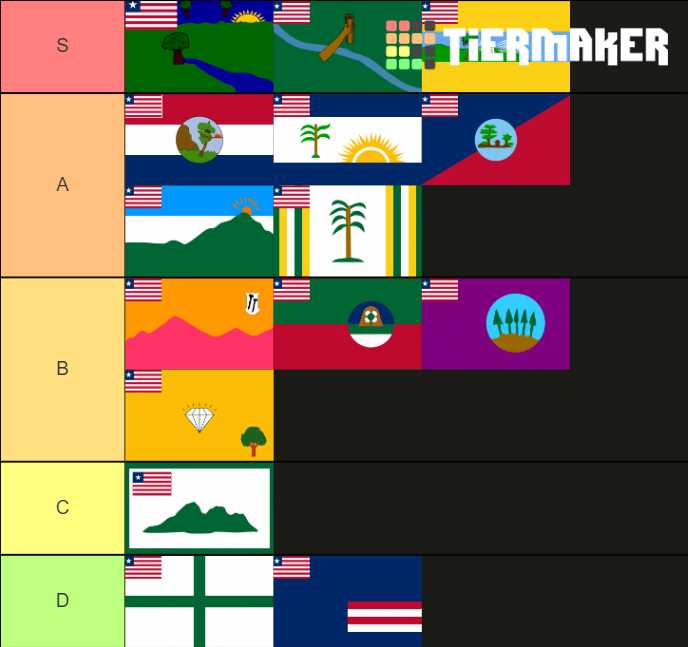 Liberian County Flags Tier List (Community Rankings) - TierMaker