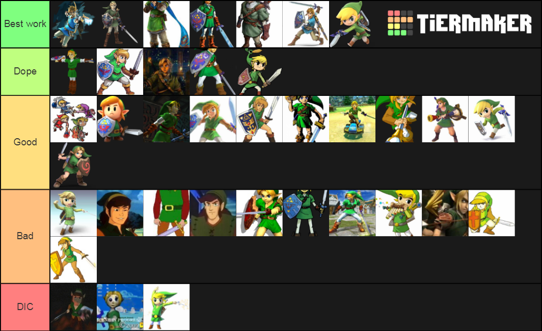 LINK DESIGNS Tier List (Community Rankings) - TierMaker
