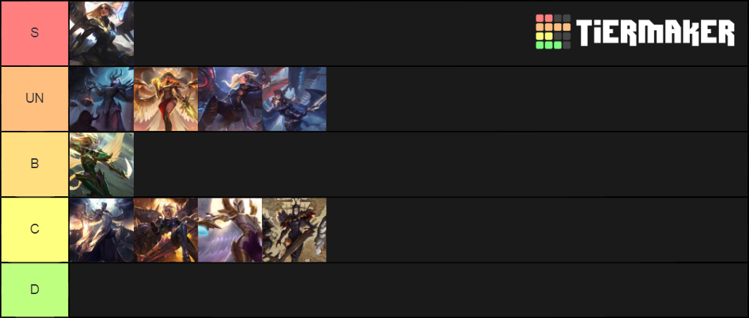 LOL Kayle Skin Tier List (Community Rankings) - TierMaker