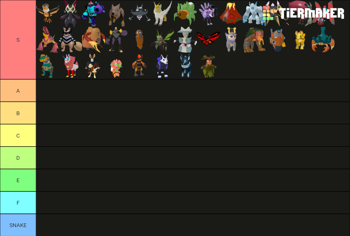 Loomian Legacy PVP v0.3.1a Tier List (Community Rankings) - TierMaker