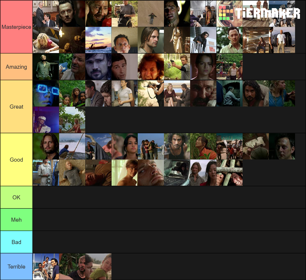 LOST episodes Tier List (Community Rankings) - TierMaker