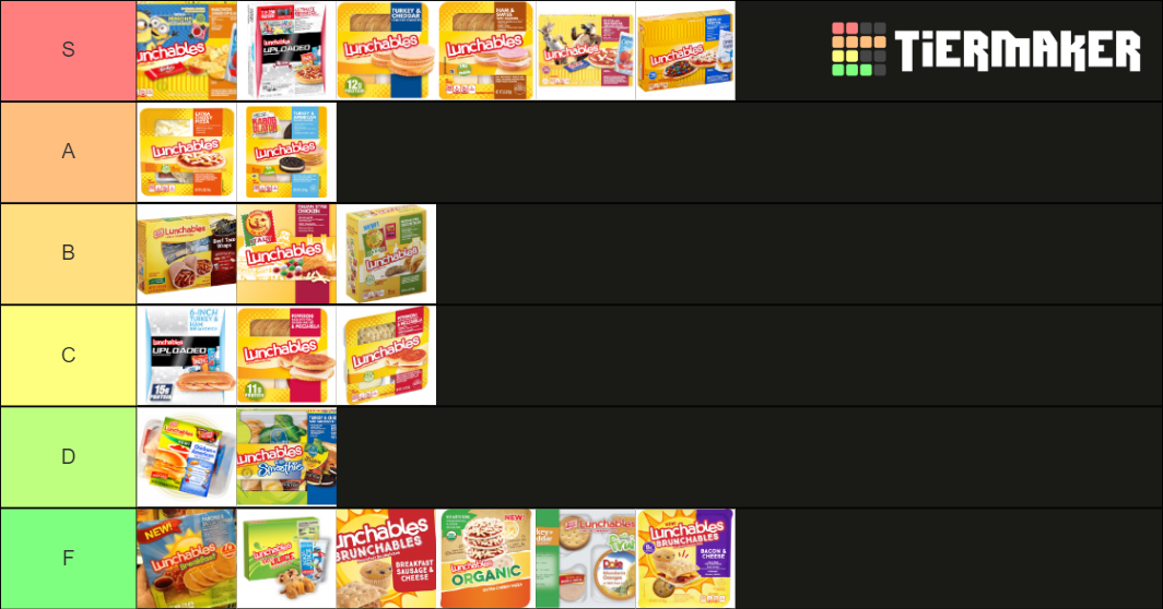 Lunchables Tier List (Community Rankings) - TierMaker