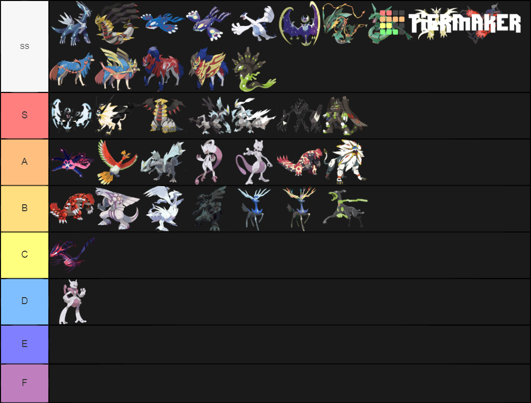 Main Legendaries Tier List (Community Rankings) - TierMaker