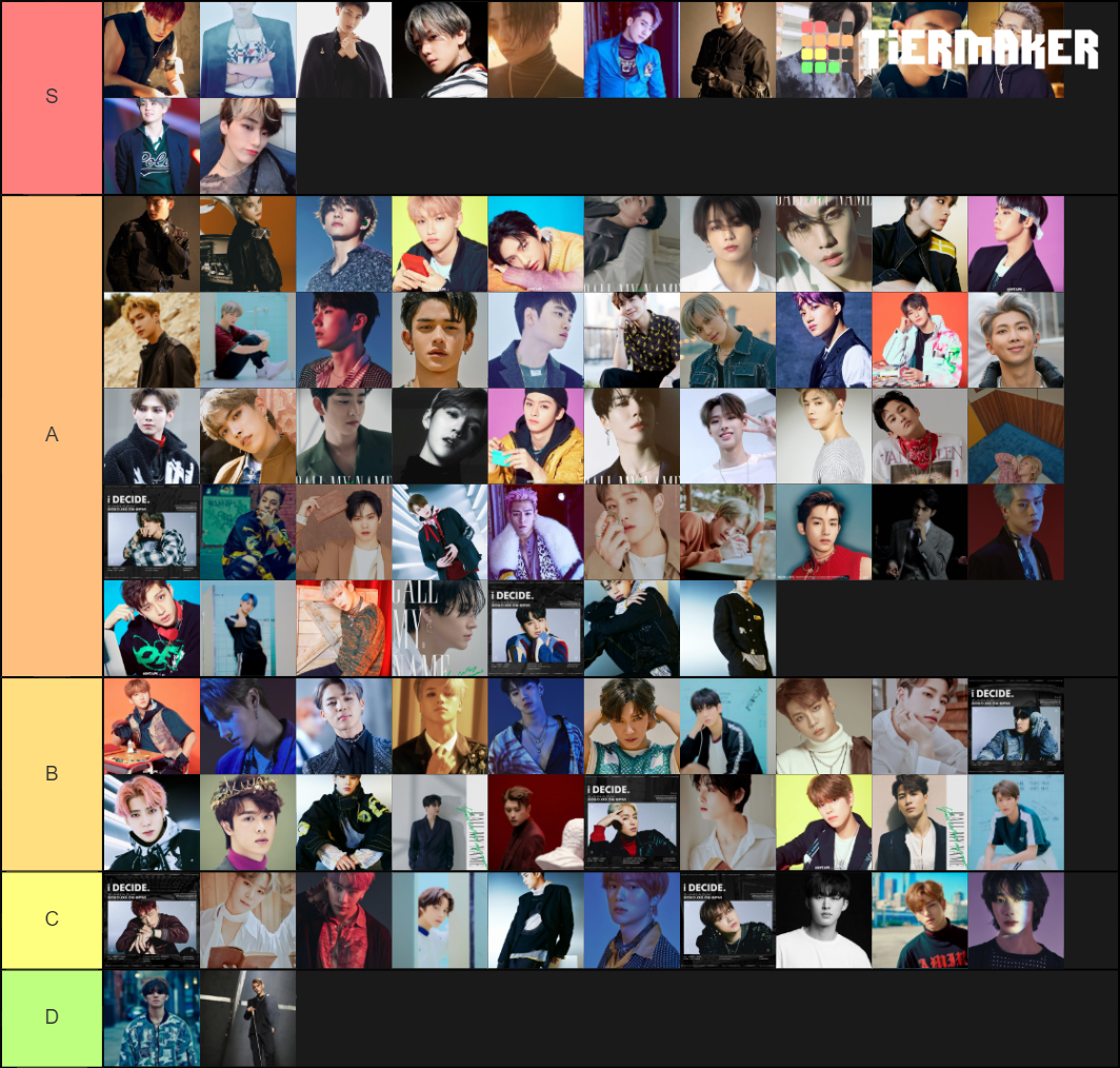 Male Kpop Visual Rank Tier List (Community Rankings) - TierMaker