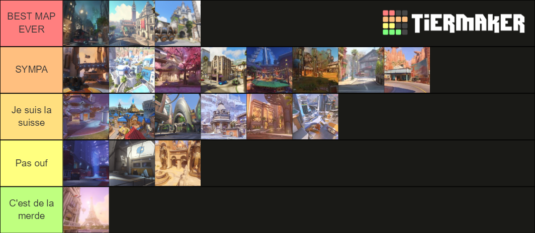 MAP OW Tier List (Community Rankings) - TierMaker