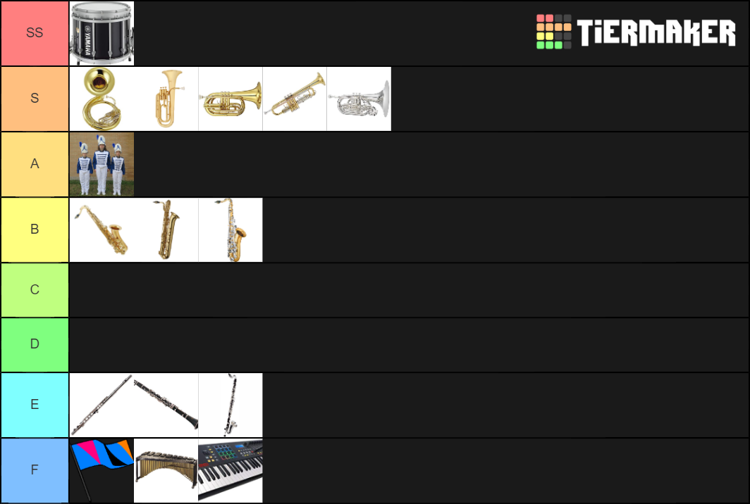 Marching Band Tier List (Community Rankings) - TierMaker
