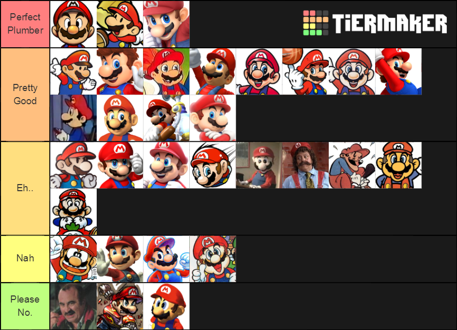 Mario Designs Tier List (Community Rankings) - TierMaker