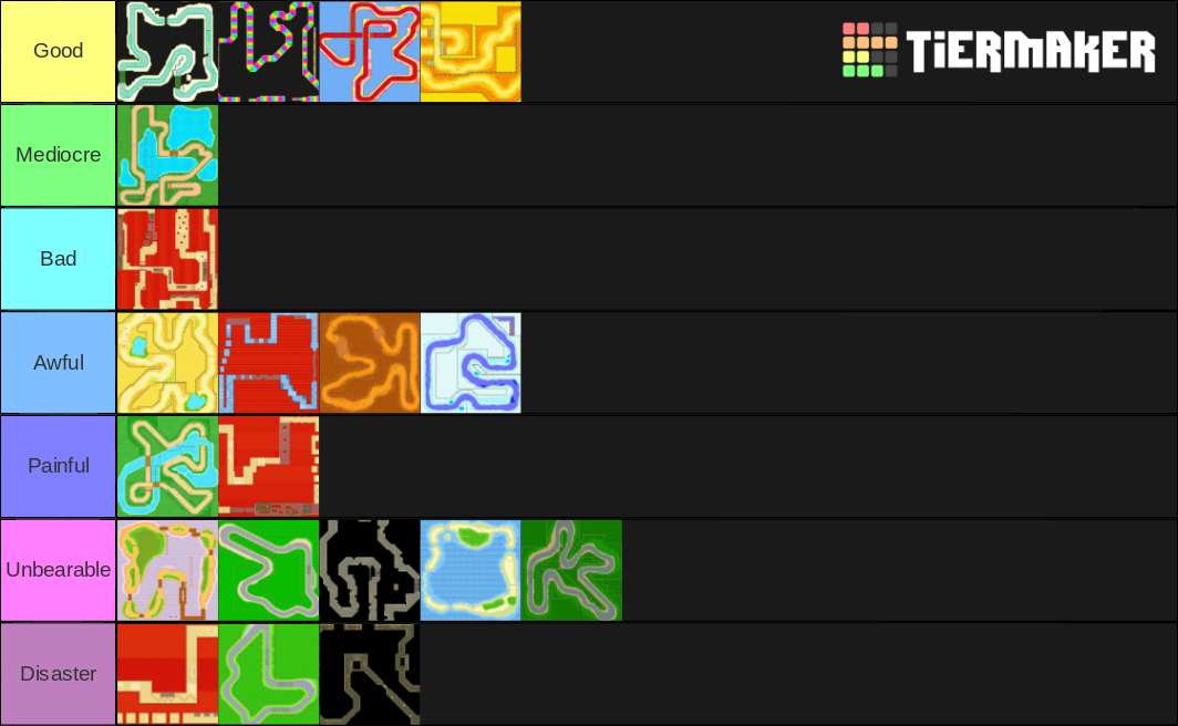 Mario Kart All Tracks [SMK to MK8D] (v1.0) Tier List (Community ...