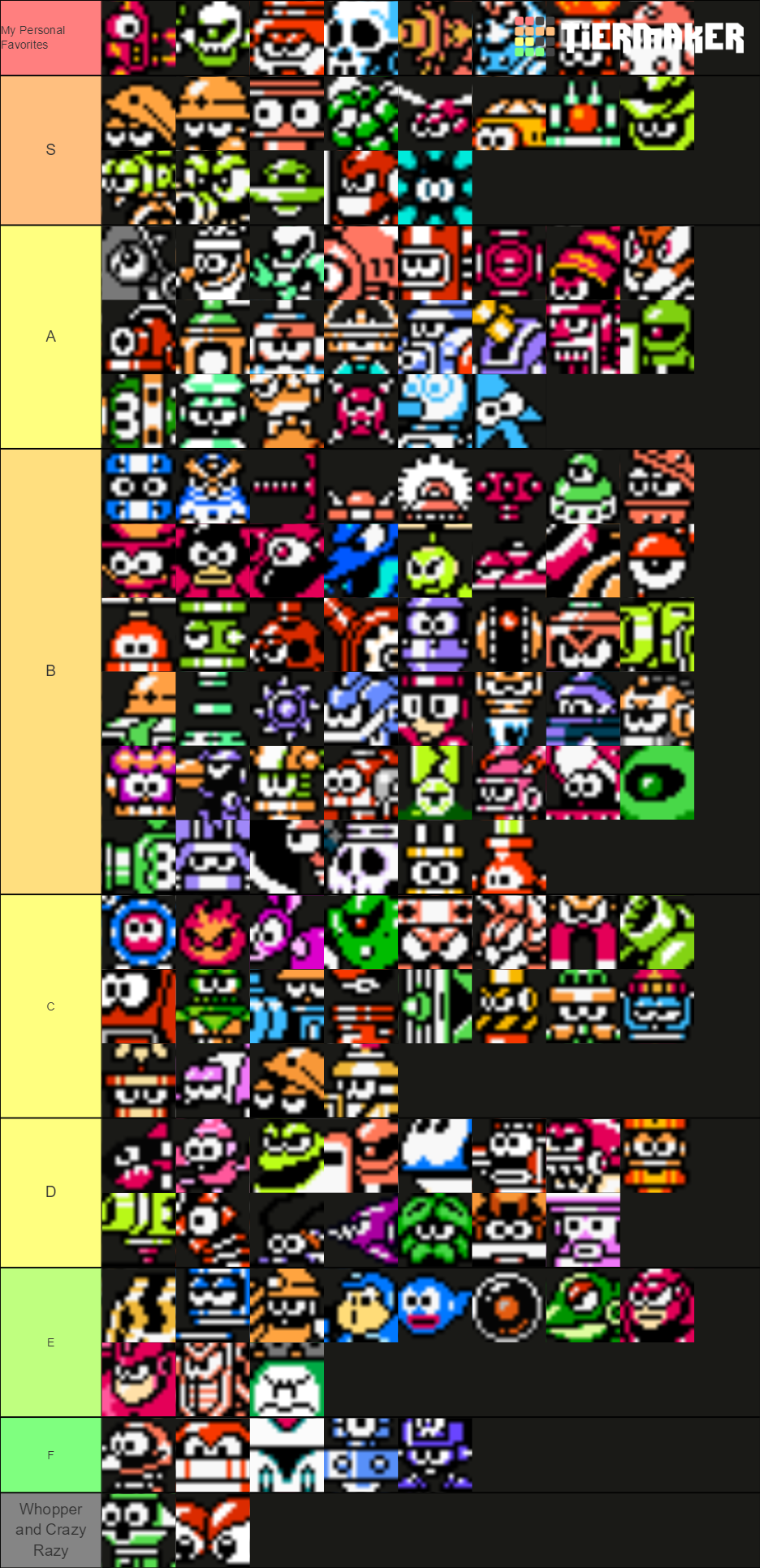 Mega Man Maker Enemies (1-11) Tier List (Community Rankings) - TierMaker