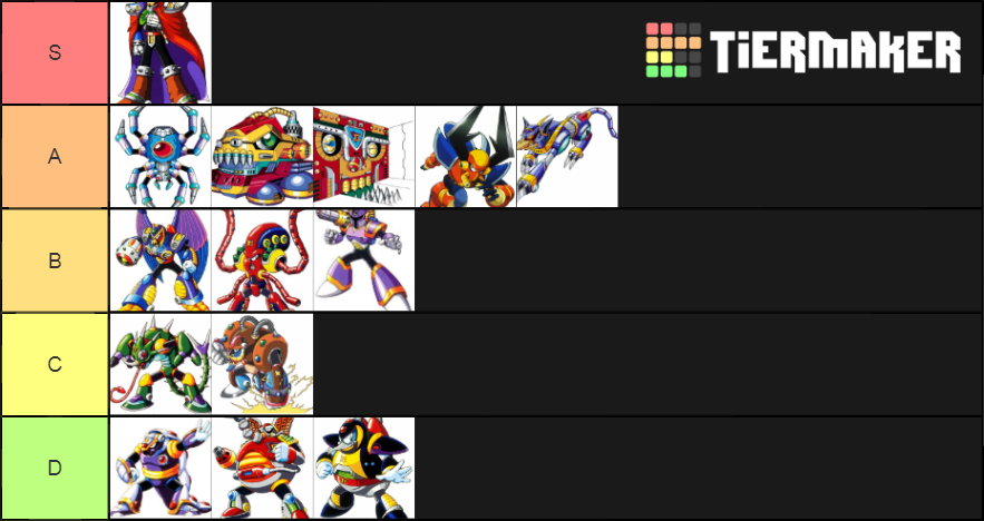 Mega man X - Bosses Tier List (Community Rankings) - TierMaker