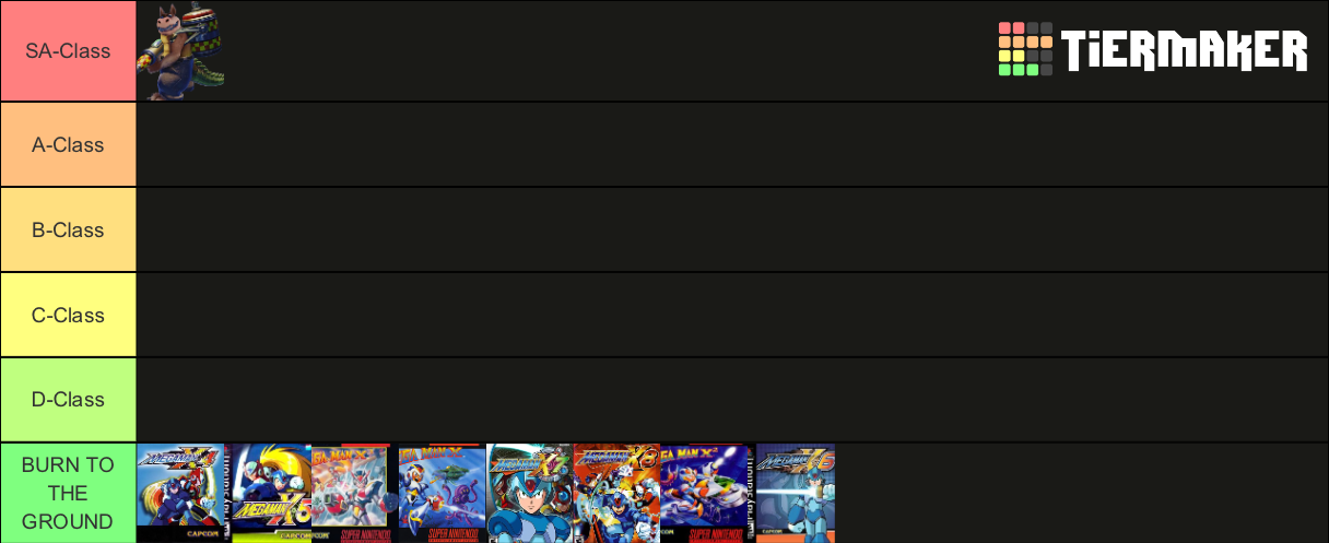 Mega Man X : Dingodile Edition Tier List (Community Rankings) - TierMaker