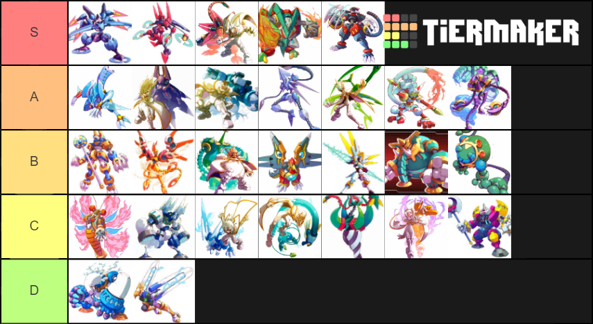 Mega Man Zero Bosses Tier List (Community Rankings) - TierMaker