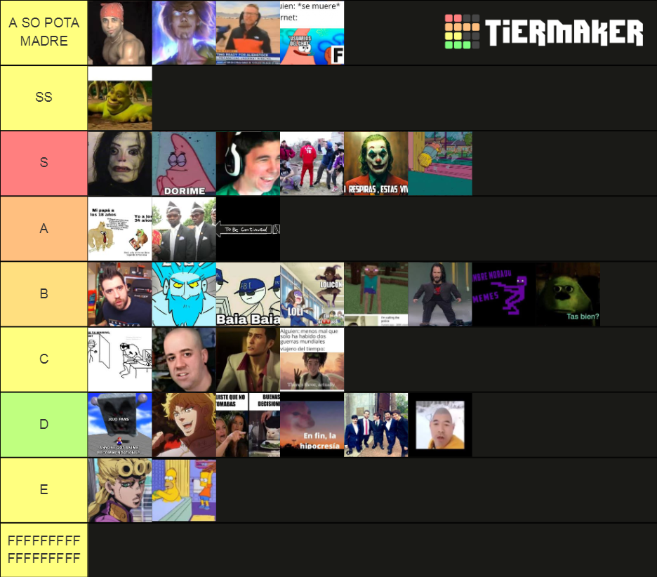 memes random Tier List (Community Rankings) - TierMaker