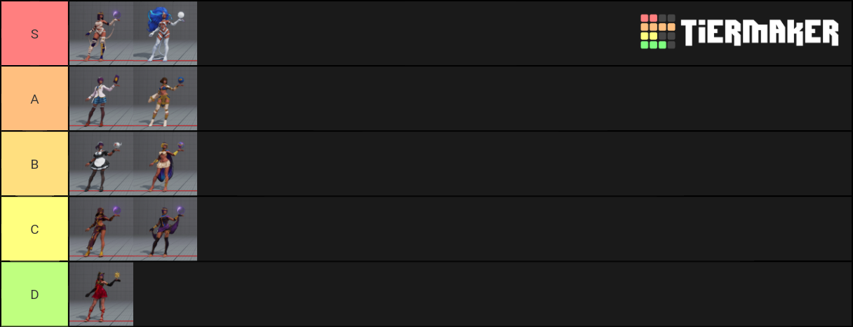 Menat Costume Tier List (Community Rankings) - TierMaker
