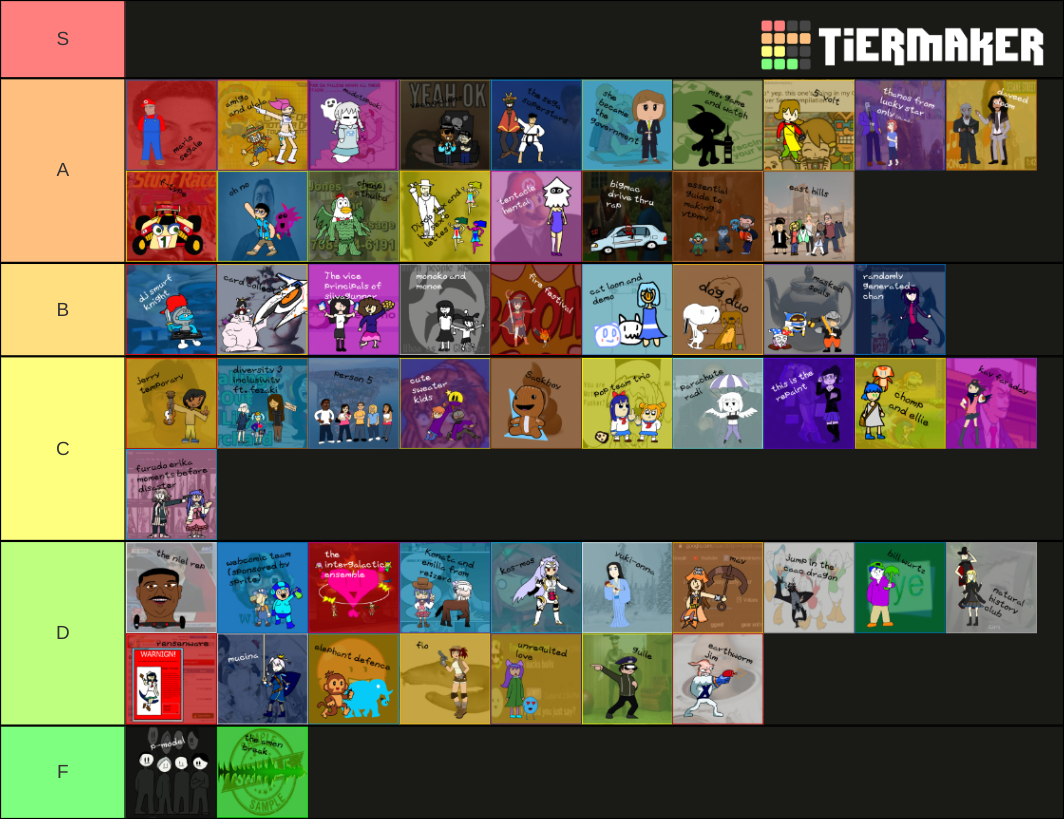 mfad for a day yum2 Tier List (Community Rankings) - TierMaker