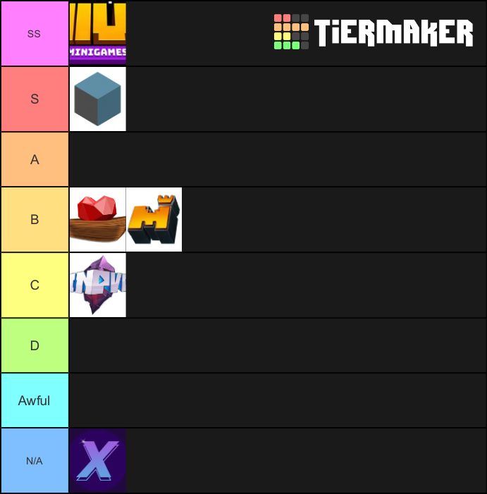 Minecraft Featured Bedrock Servers Tier List Community Rankings Tiermaker 7369