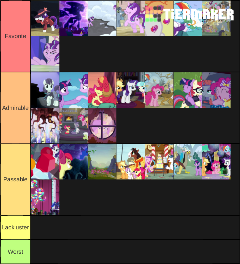 MLP Season 5 Tier List (Community Rankings) - TierMaker