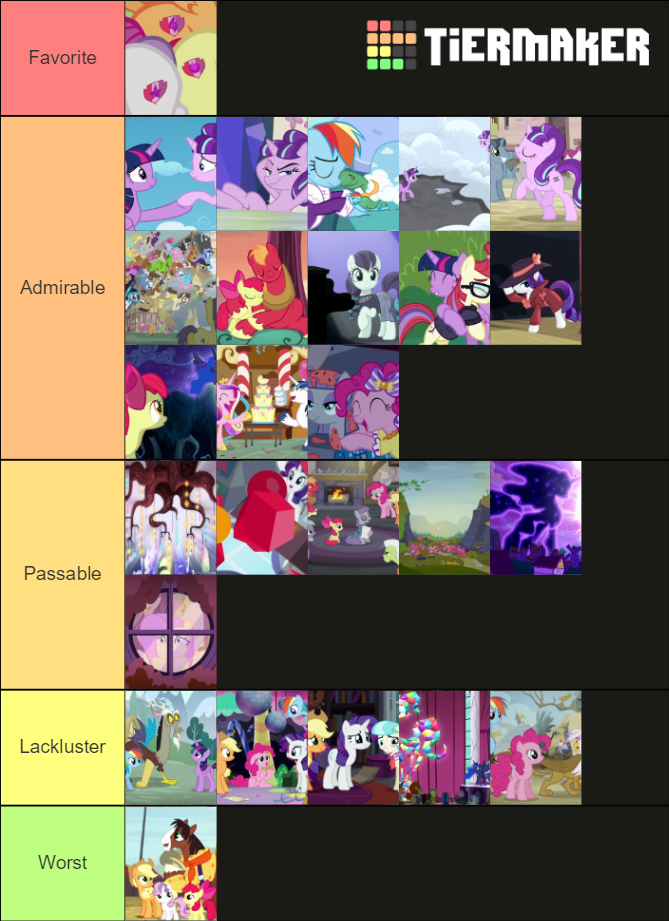 MLP Season 5 Tier List (Community Rankings) - TierMaker