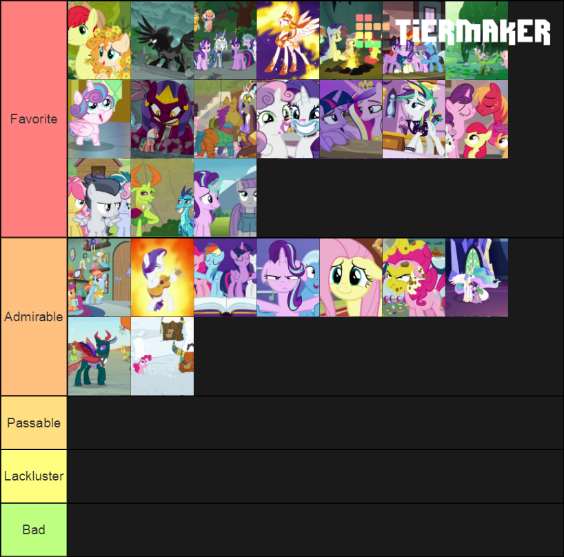 MLP Season 7 Tier List (Community Rankings) - TierMaker
