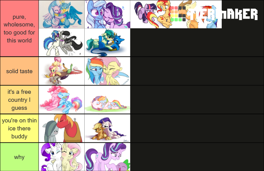 MLP Ships Tier List (Community Rankings) - TierMaker