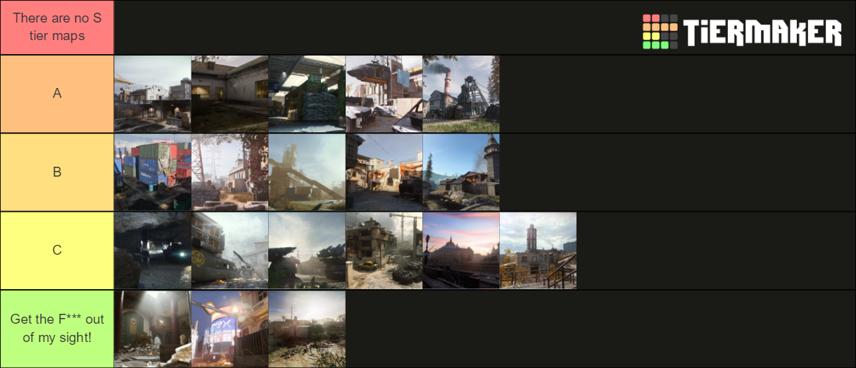 Modern Warfare Maps Tier List (Community Rankings) - TierMaker