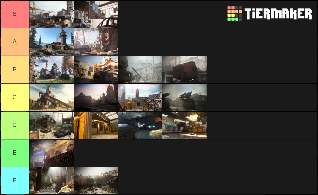 Modern Warfare Multiplayer Maps Tier List (Community Rankings) - TierMaker