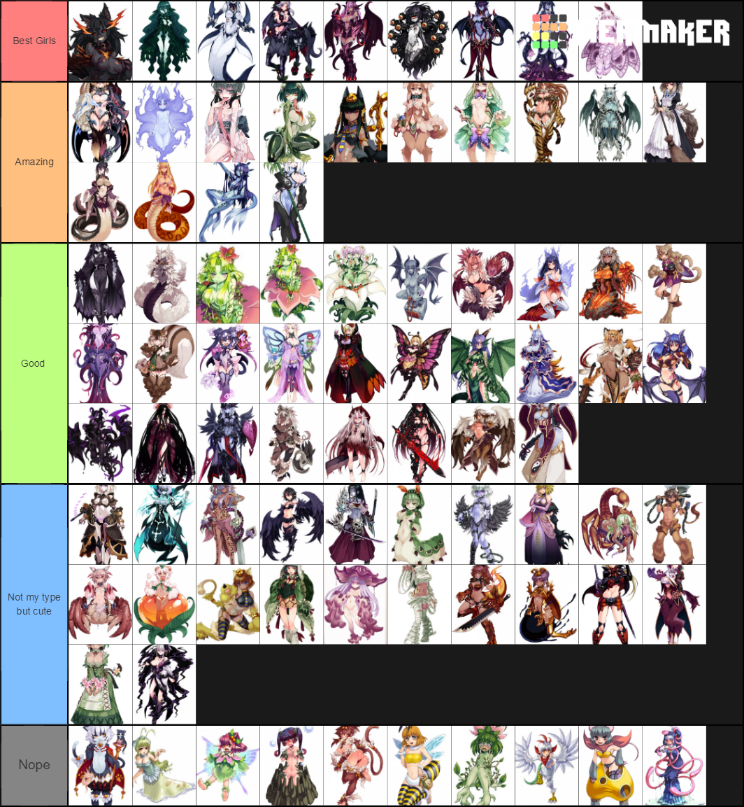 Monster Girls Tier List (Community Rankings) - TierMaker
