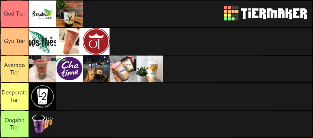 Montreal Boba Tier List (Community Rankings) - TierMaker