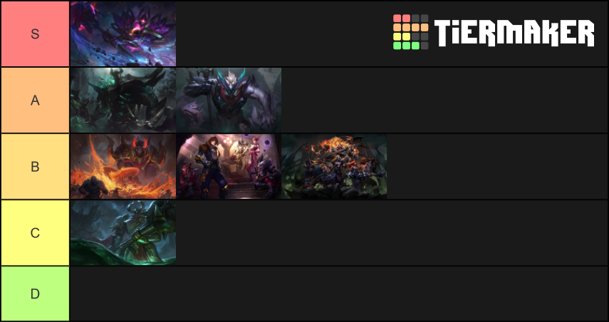 Mordekaiser Skin Tier List (Community Rankings) - TierMaker